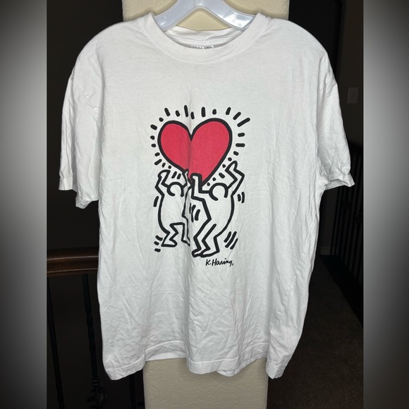 keith haring | Shirts | Keith Haring Organic Cotton Graphic T Shirt ...